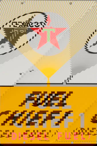 Vintage Texaco Fuel Chief 1 Diesel Pump Sign