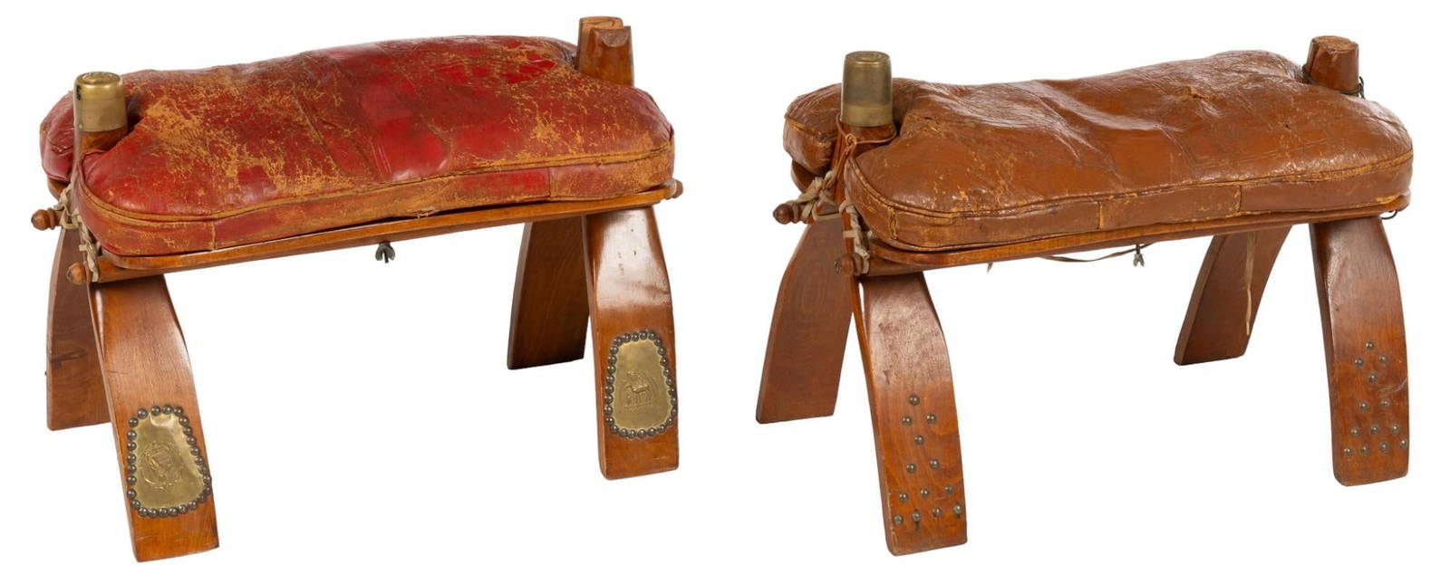 Pair Of Camel Saddles Auction