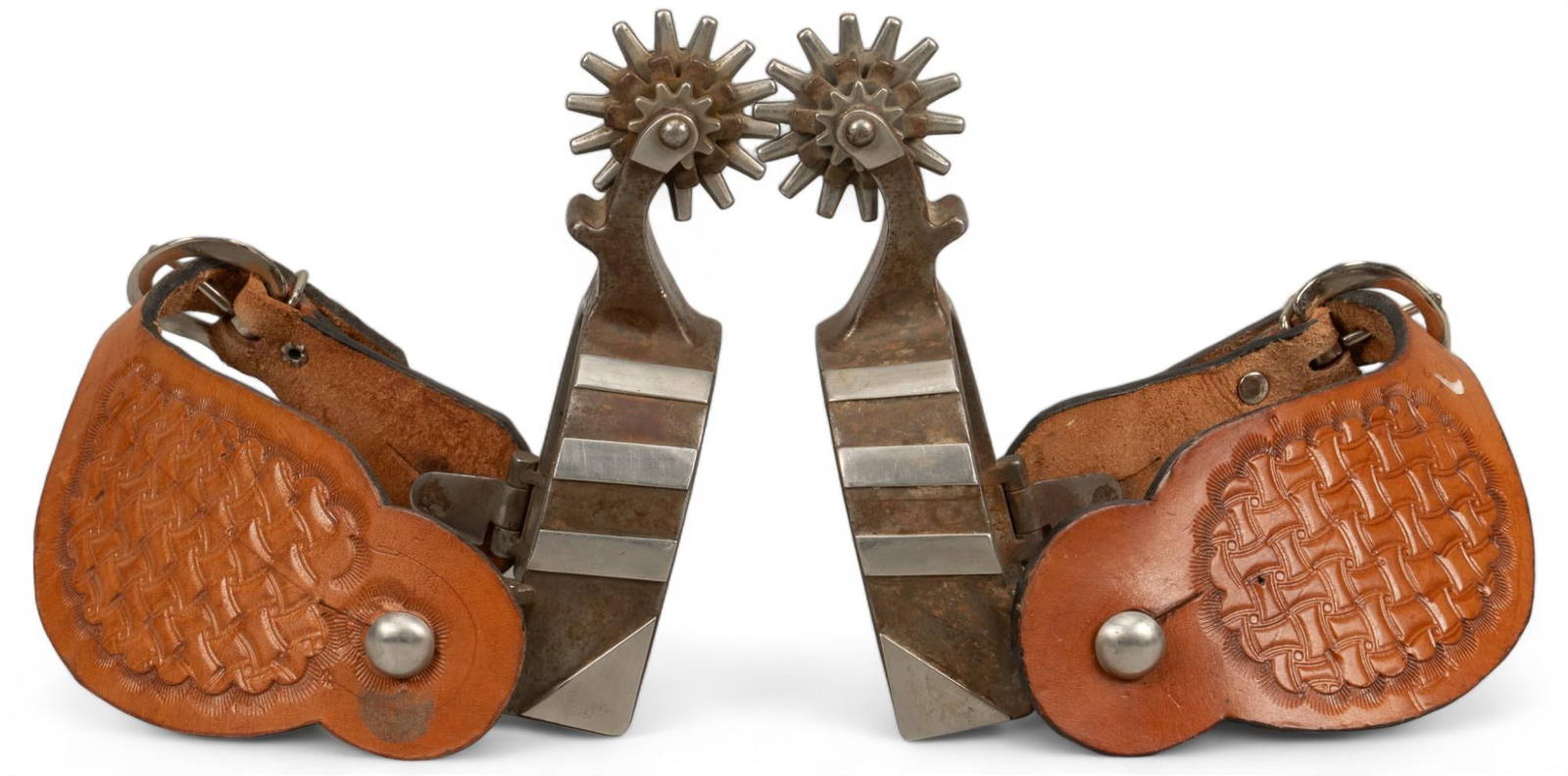 Silver Mounted Triple Rowel Spurs Auction