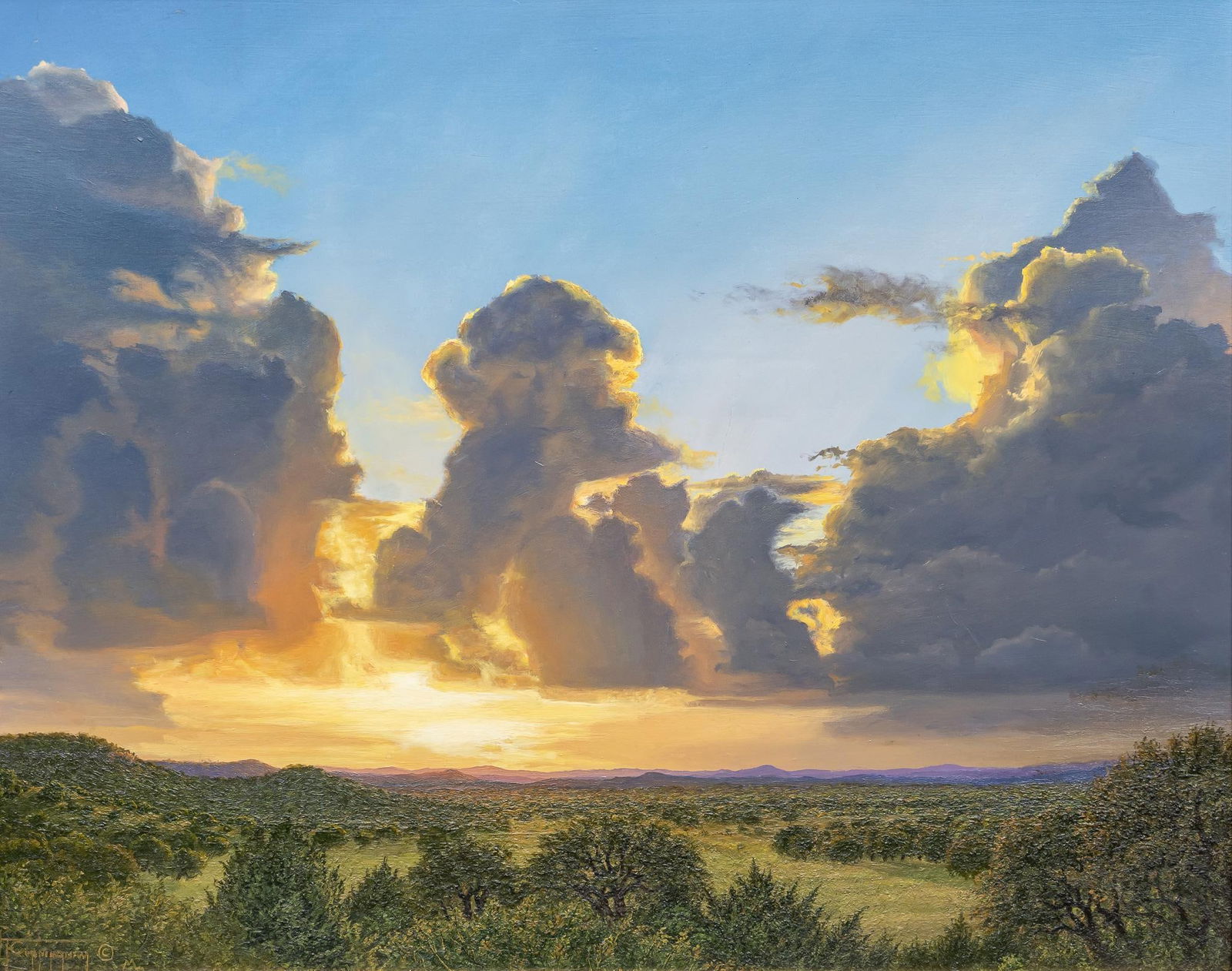 Tim Cunningham, Texas Landscape Auction