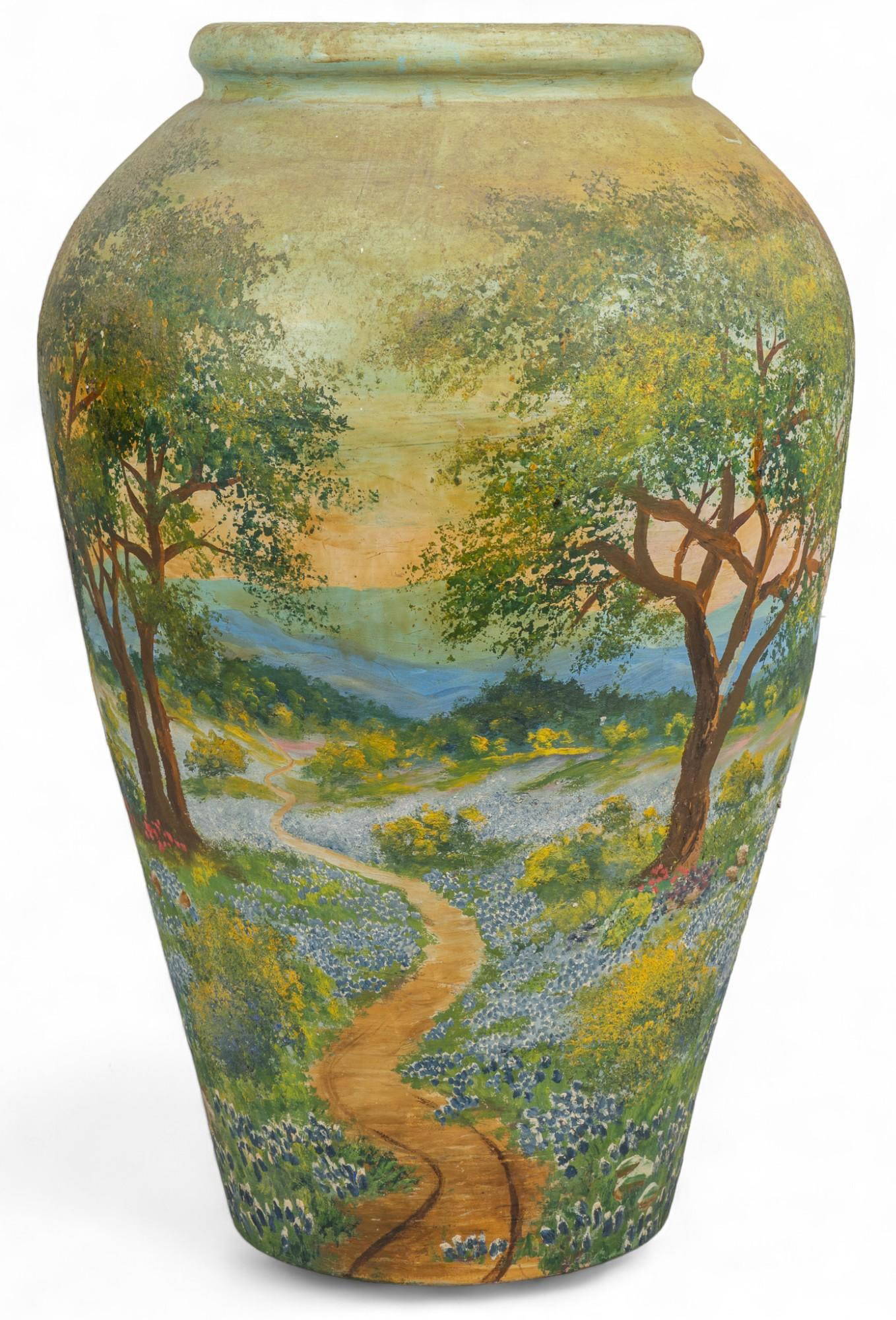 Meyer Pottery Bluebonnet Vase Auction