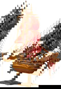 Vintage Model Ship, Hms Bounty Auction