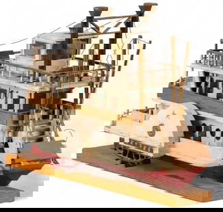 Vintage Model Ship, Hms Bounty Auction