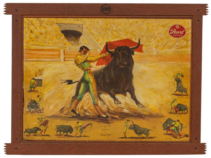 1960s Barnaby Conrad, "the Last Fight Of Manolete", Pearl Beer Poster