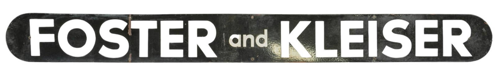 Vintage Foster And Kleiser (usa) Sign