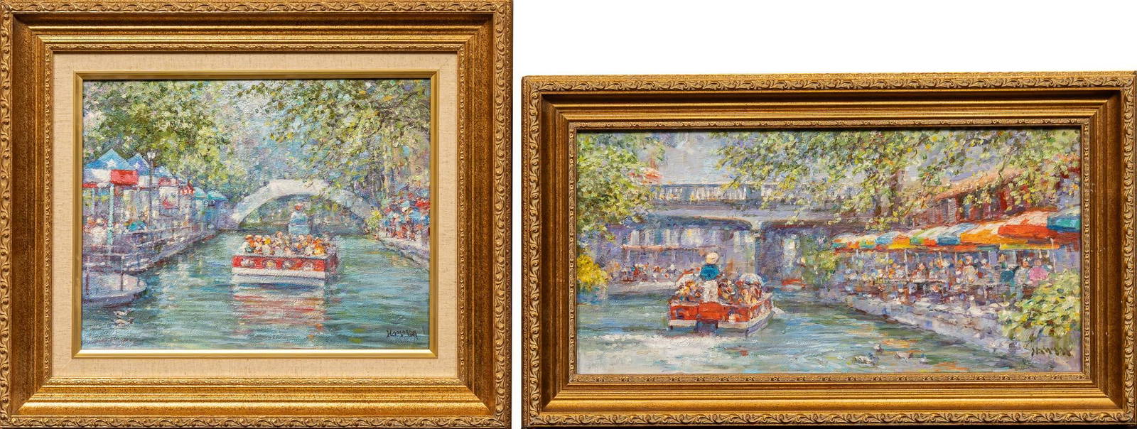 Robert Hamman, (2) Riverwalk Paintings, 2024 Auction