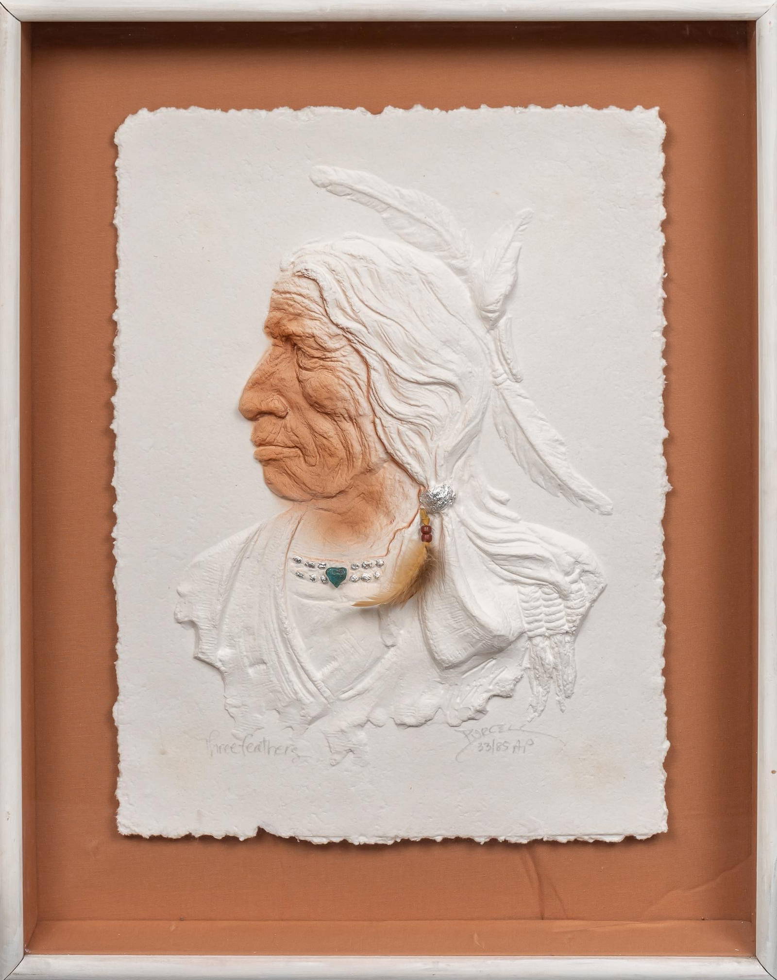 Roy Purcell, "three Feathers" Auction