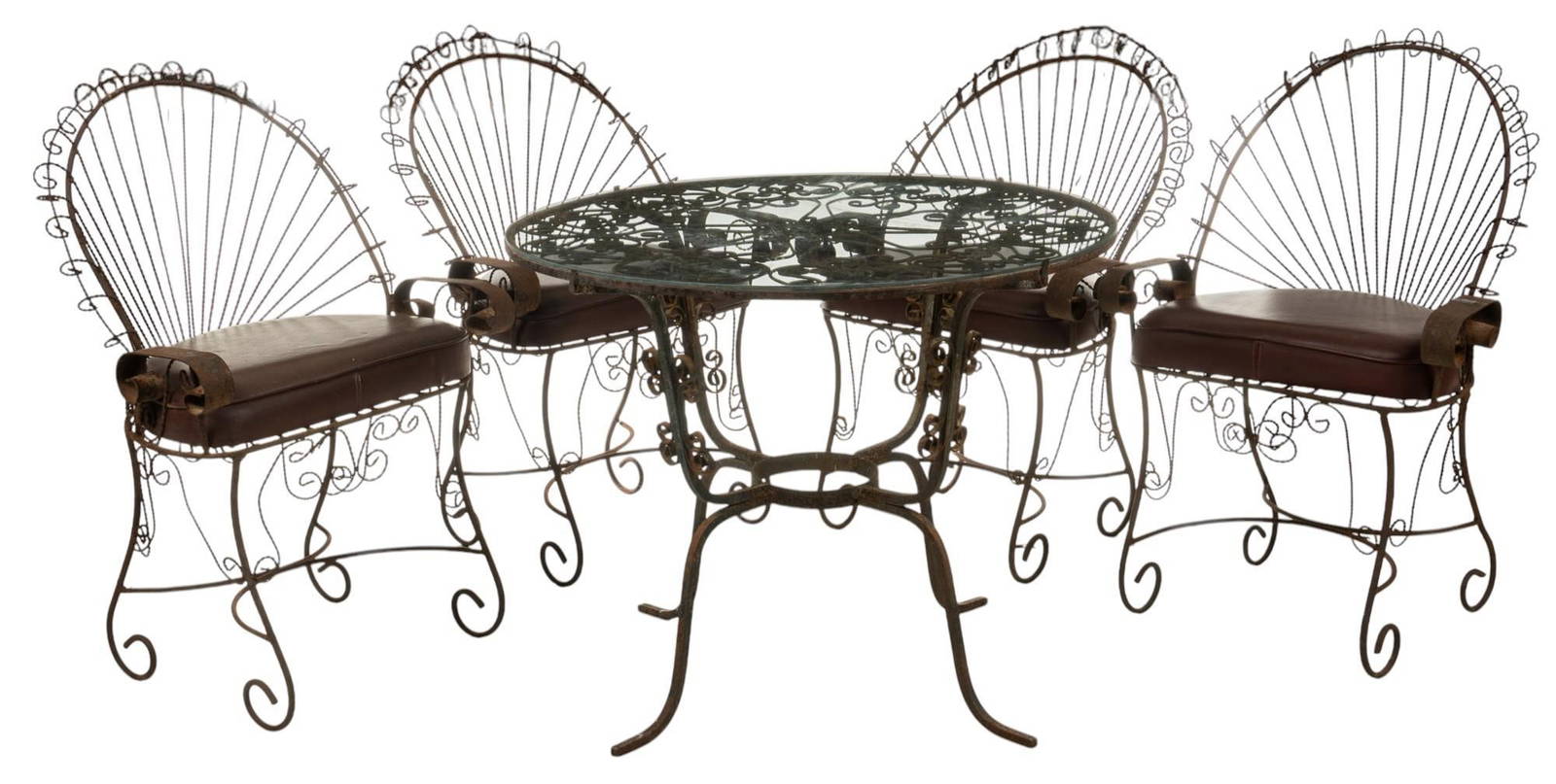 Cast Iron Table Set Auction