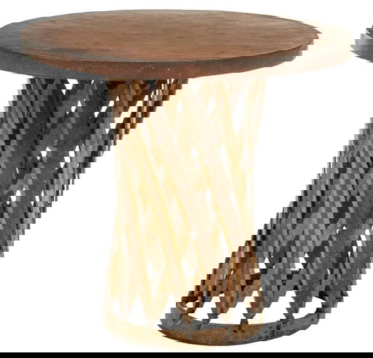 Mexican Equipale Round Table
