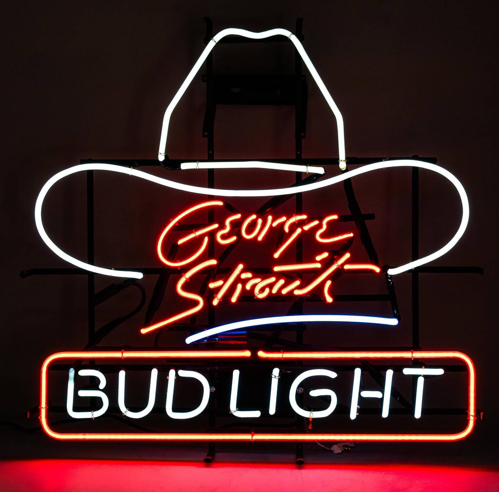 Bud Light Beer George Strait Neon Sign Auction
