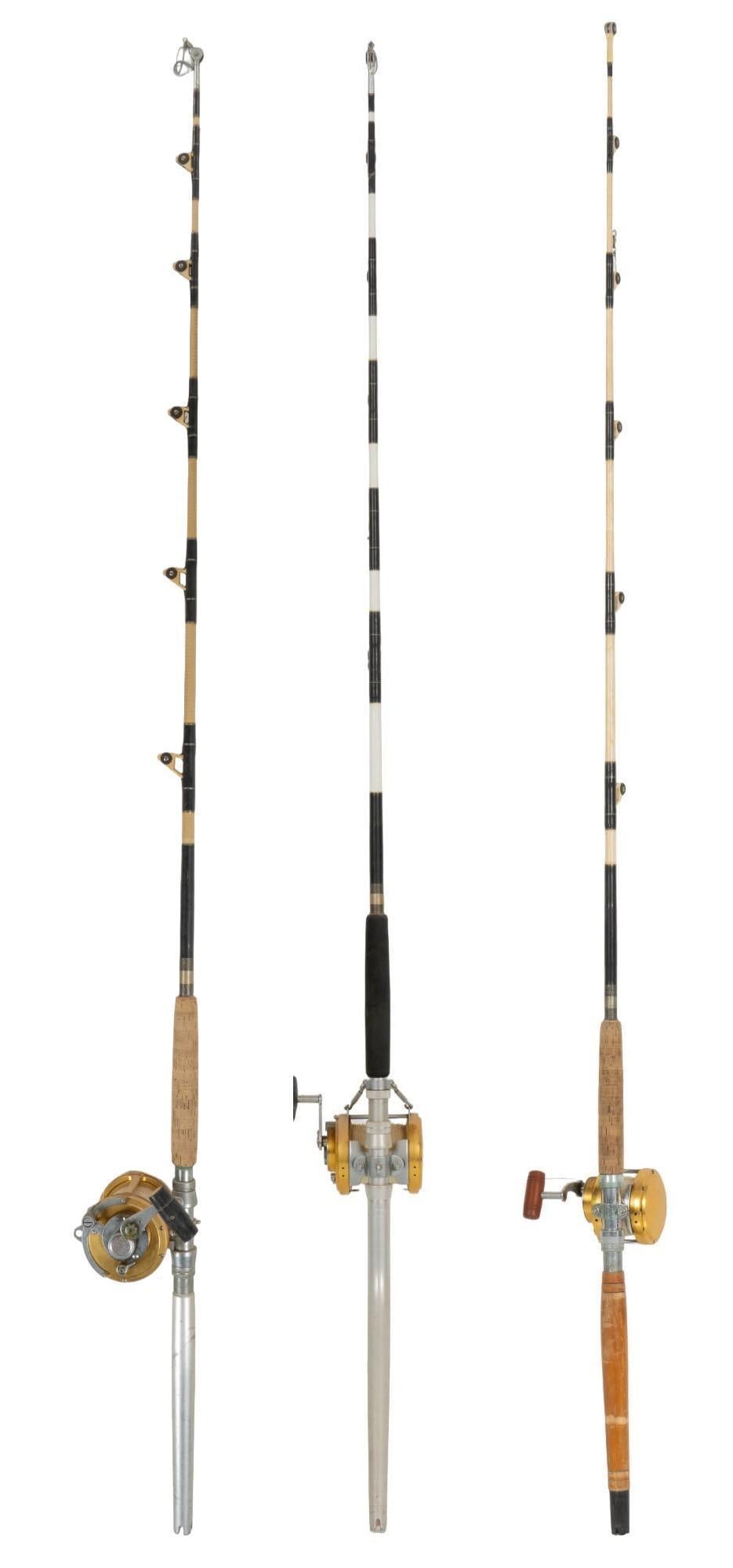 (3) Deep Sea Fishing Rods Auction