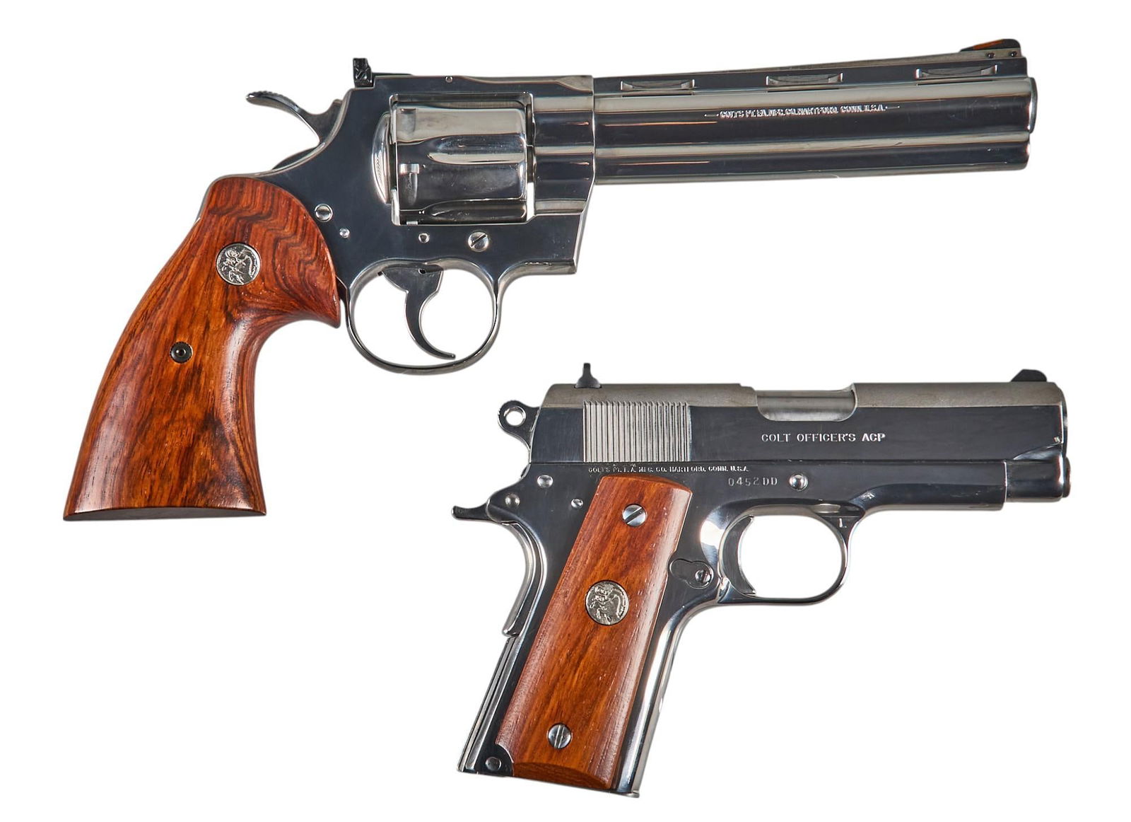 Cased Colt Double Diamond Python And Officer's Model Set - Jul 19, 2025 ...