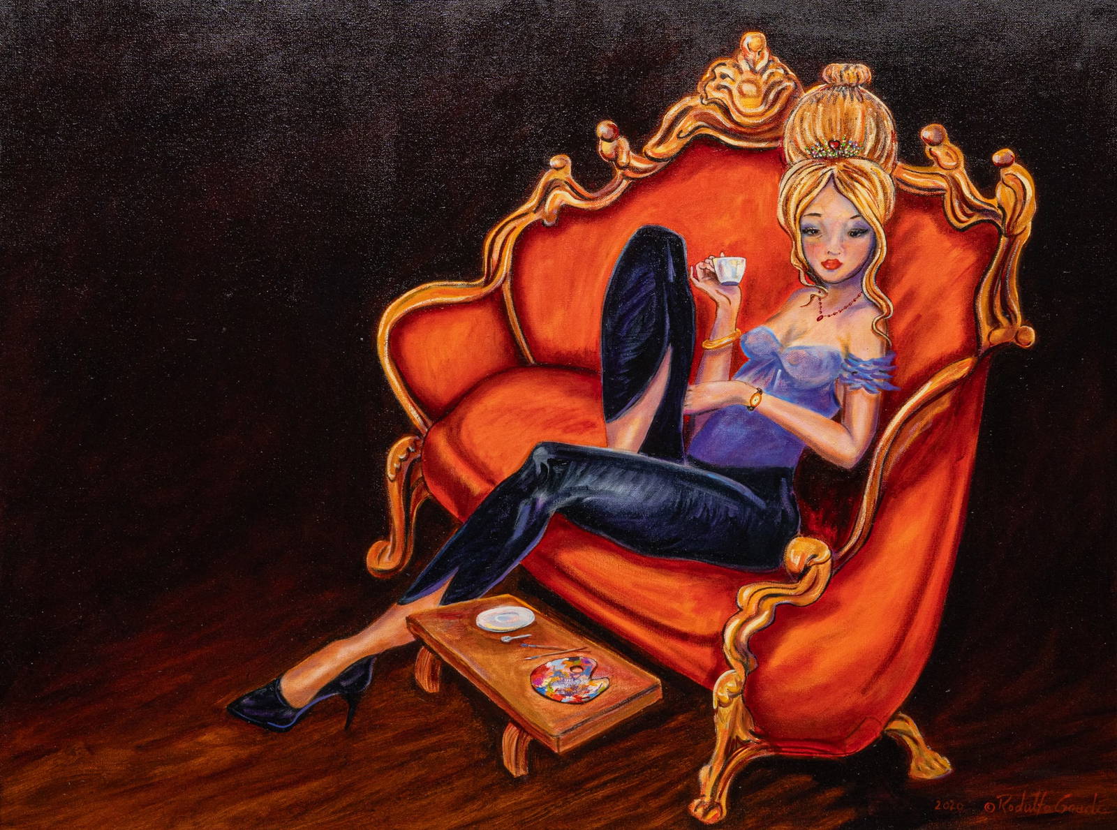 Gilbert Duran / Rodulfo Gaudi, "cappuccino Girl" Auction