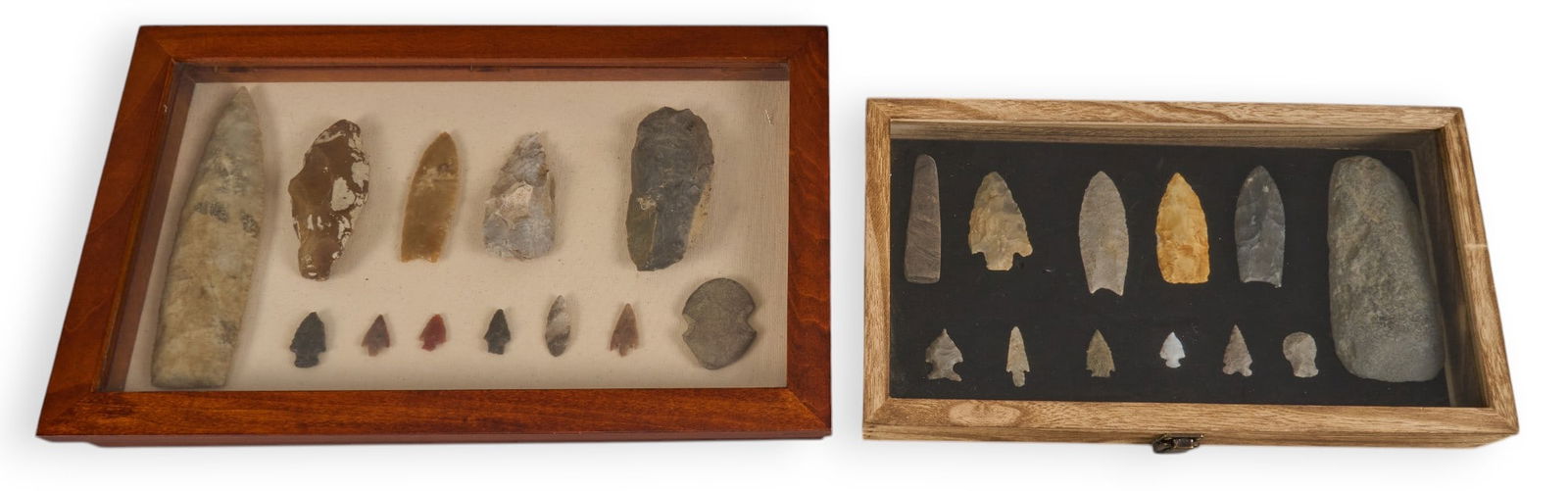 (2) Projectile Point Displays - Jul 26, 2025 | Vogt Auction Texas In Tx