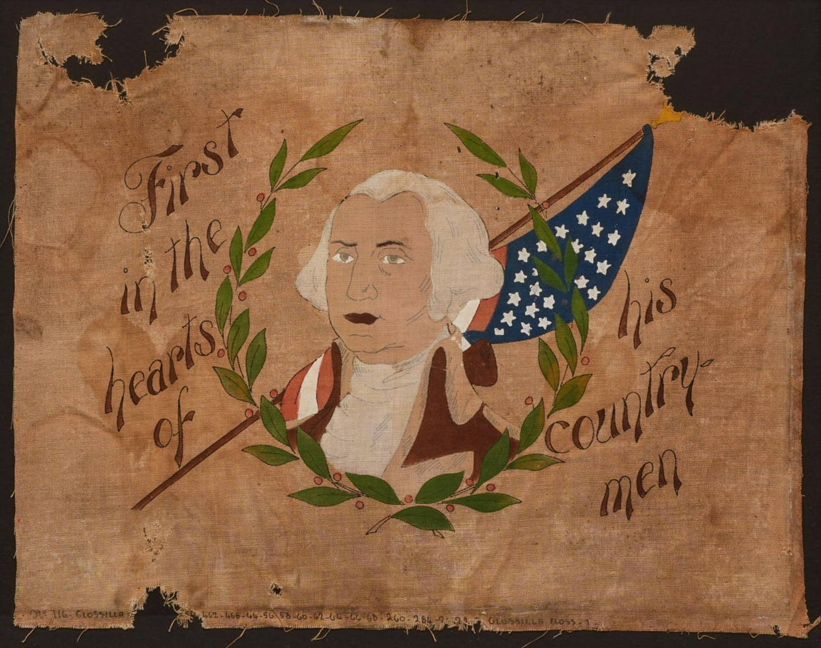 George Washington Flour Sack Painting Auction