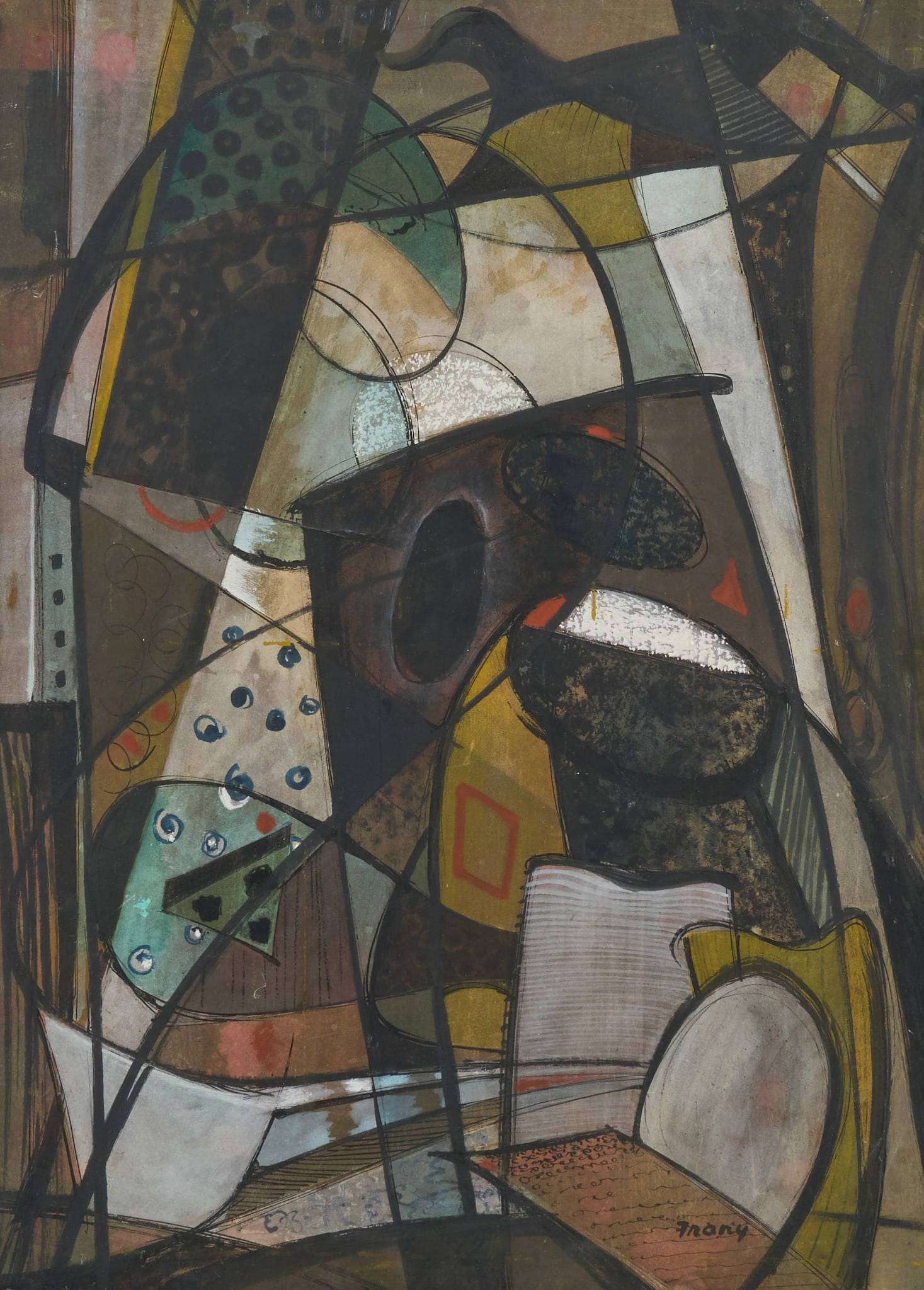 Michael Frary, Mixed Media Abstract Auction