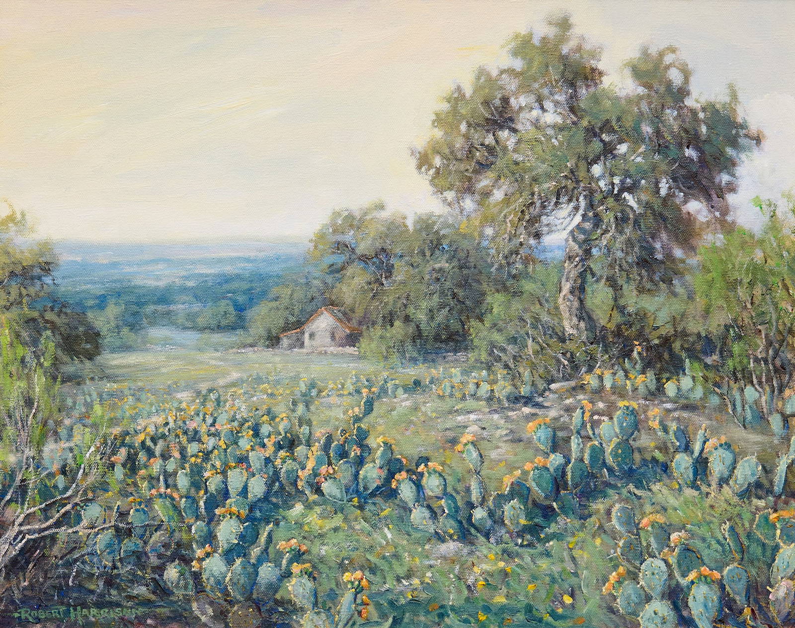 Robert Harrison, "prickly Pear Blooms" Auction