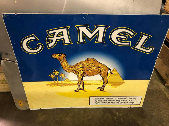 Metal Camel Cigarettes Sign
