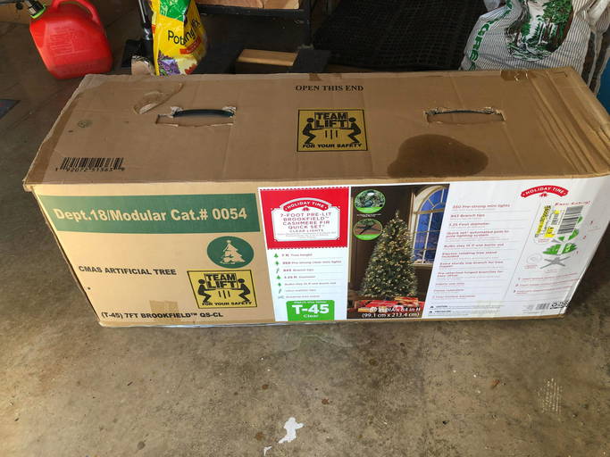 7ft Pre Lit Brookfield Cashmere Fir Quick Set (clear