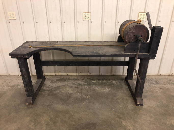 Wooden Primitive Barrel Making Tool Bench