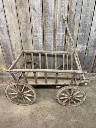 Antique Primitive Goat Cart - Hay Wagon - Jun 18, 2022 | Swisher Bros ...
