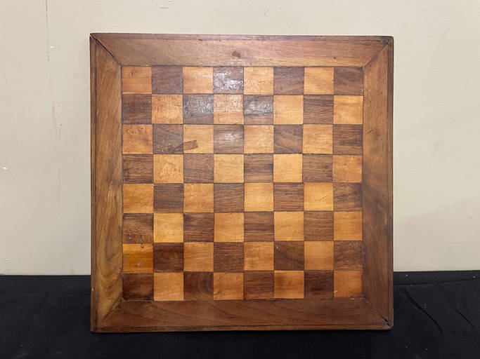 Vintage Wooden Checker Board