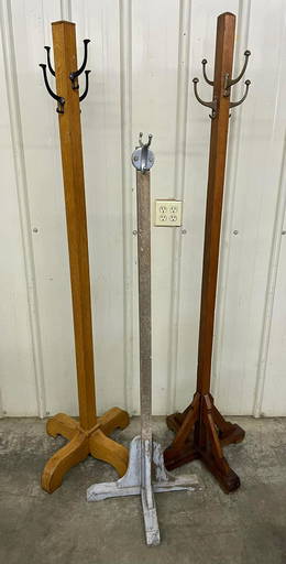 Trio of Coat Racks (#0416) on Dec 09, 2022 | Swisher Bros. Auction LLC ...