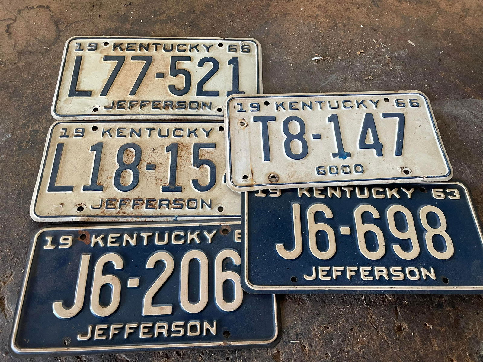Vintage Kentucky License Plates