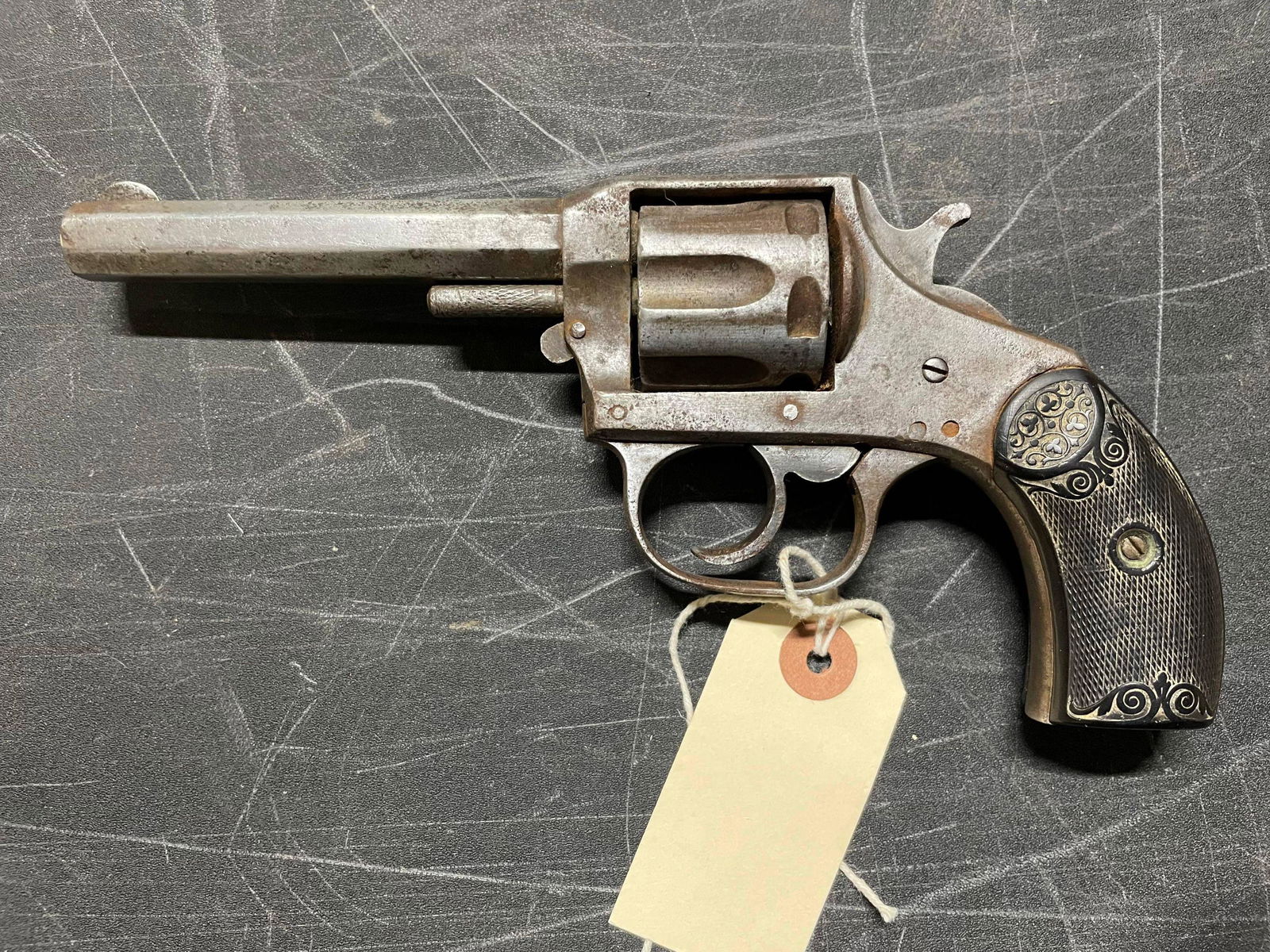 New York Arms Co. Double Action Revolver Damage On Handle