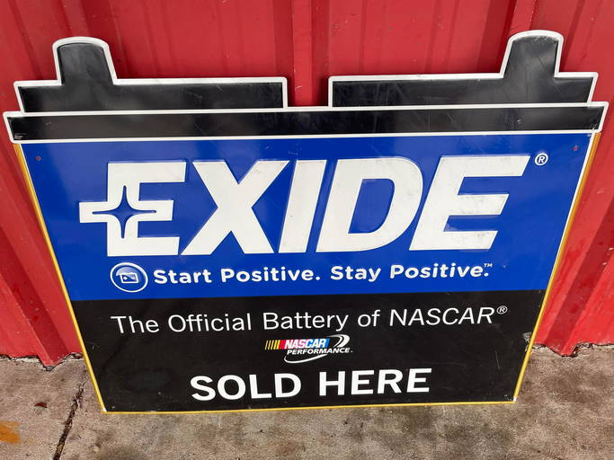 Exide Battery Sign