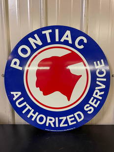 Pontiac Authorized Service Sign