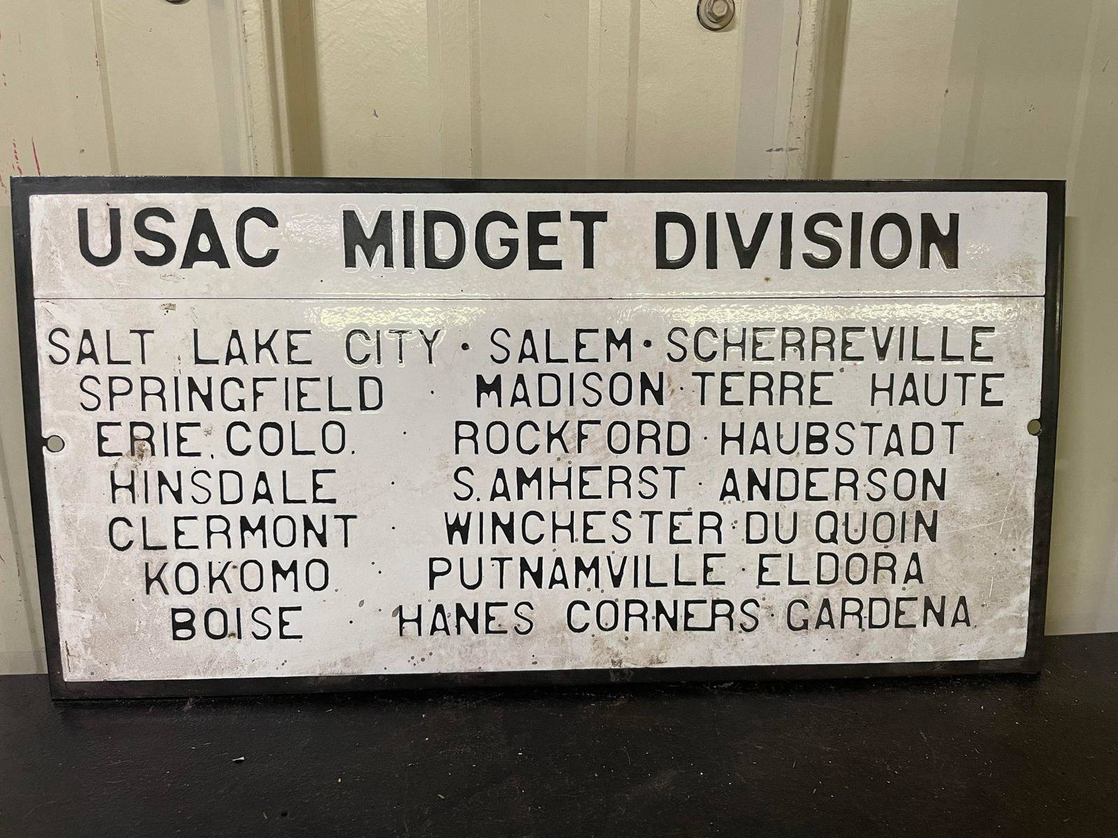 USAC Midget Division Sign (#0407) on Apr 17, 2023 | Swisher Bros ...