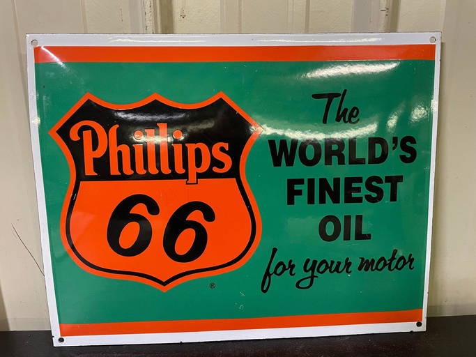 Phillips 66 "the World's Finest Oil" Sign