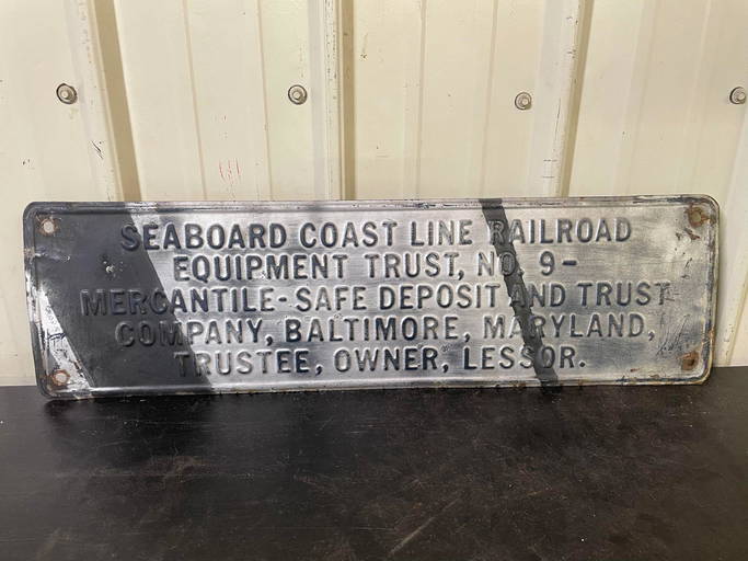 Seaboard Coast Line Railroad Sign