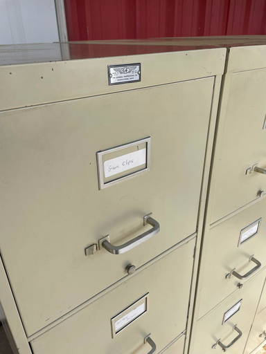 Vintage General Fireproofing Co Filing Cabinets