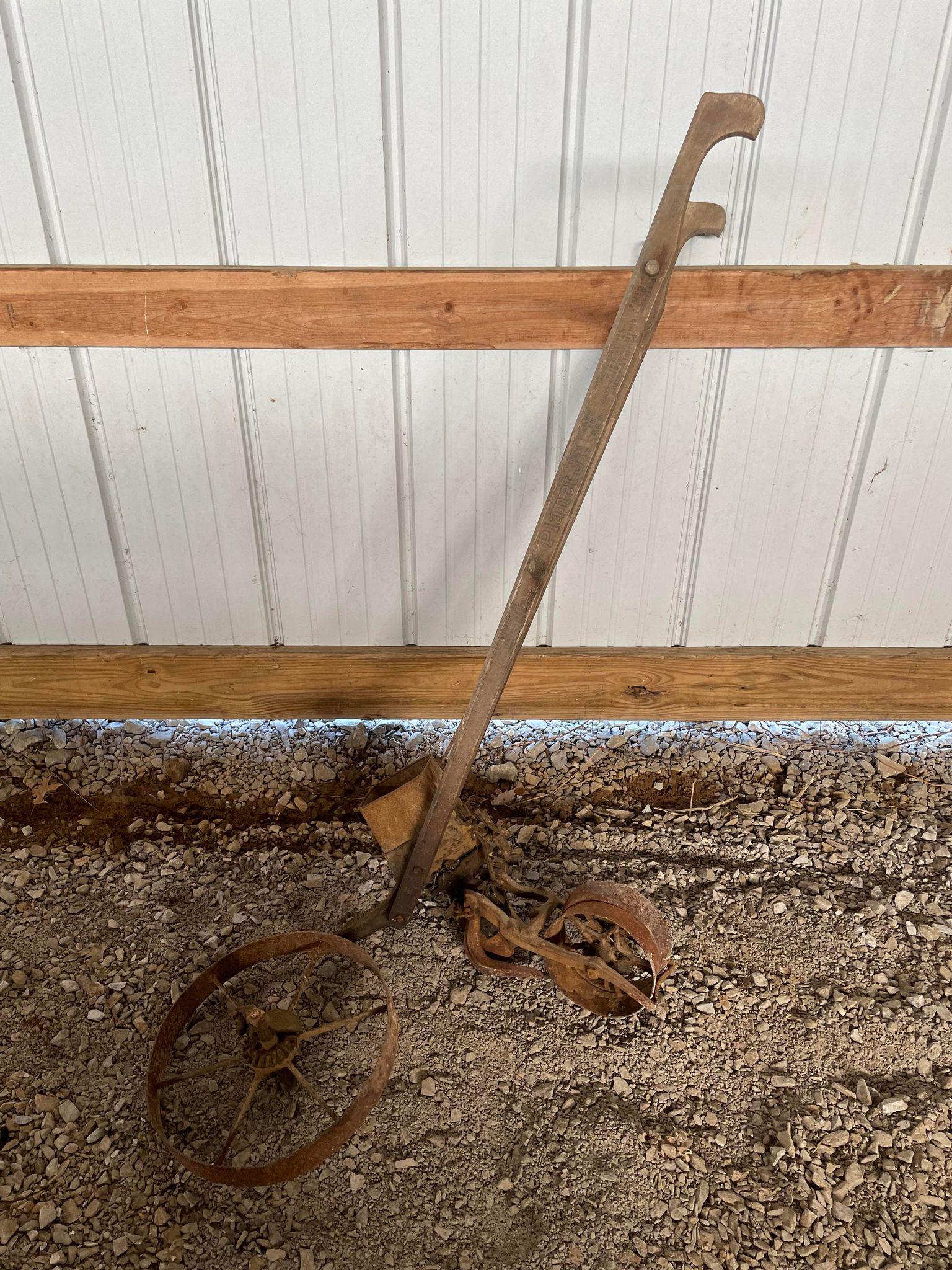 Antique Planet Jr Cultivator Push Plow Garden Hoe Auction