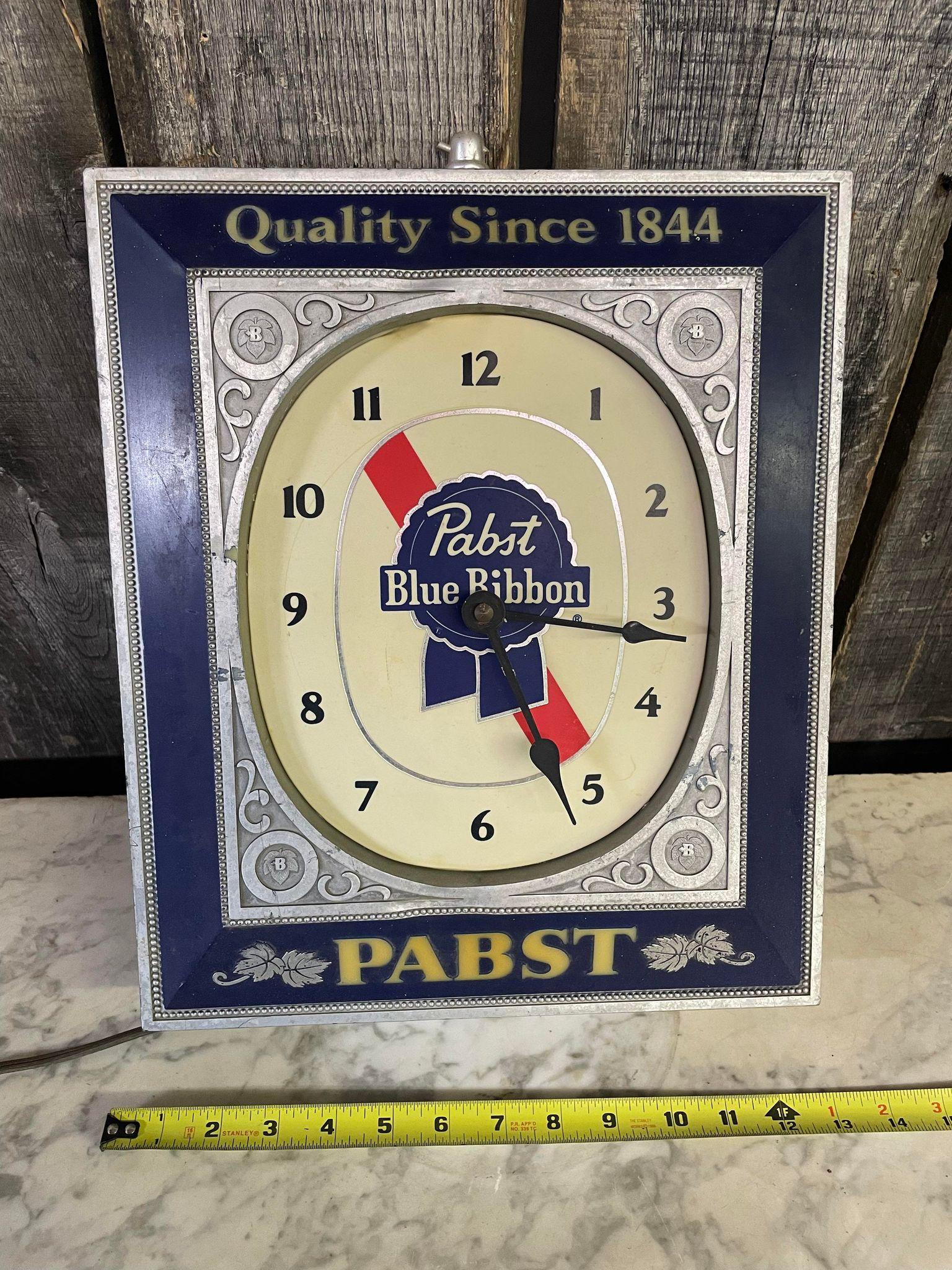 Pabst Blue Ribbon Clock