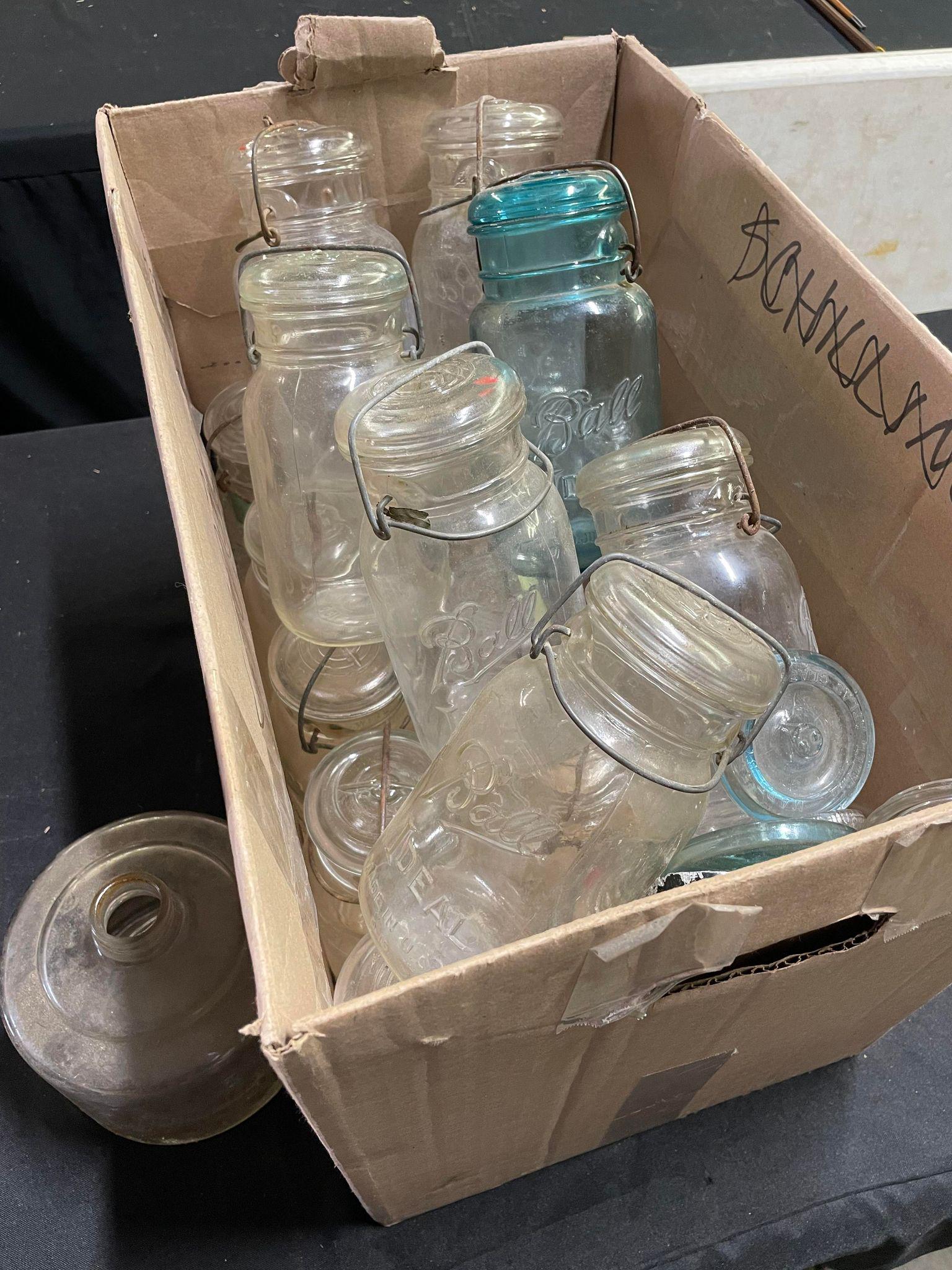 Collection Of Vintage Ball Jars