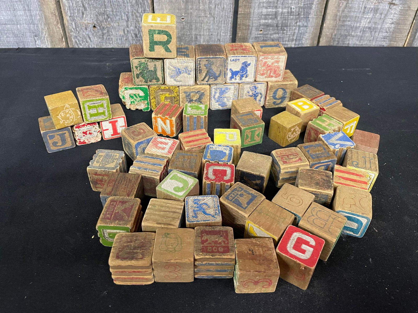 Vintage Childrens Toy Blocks