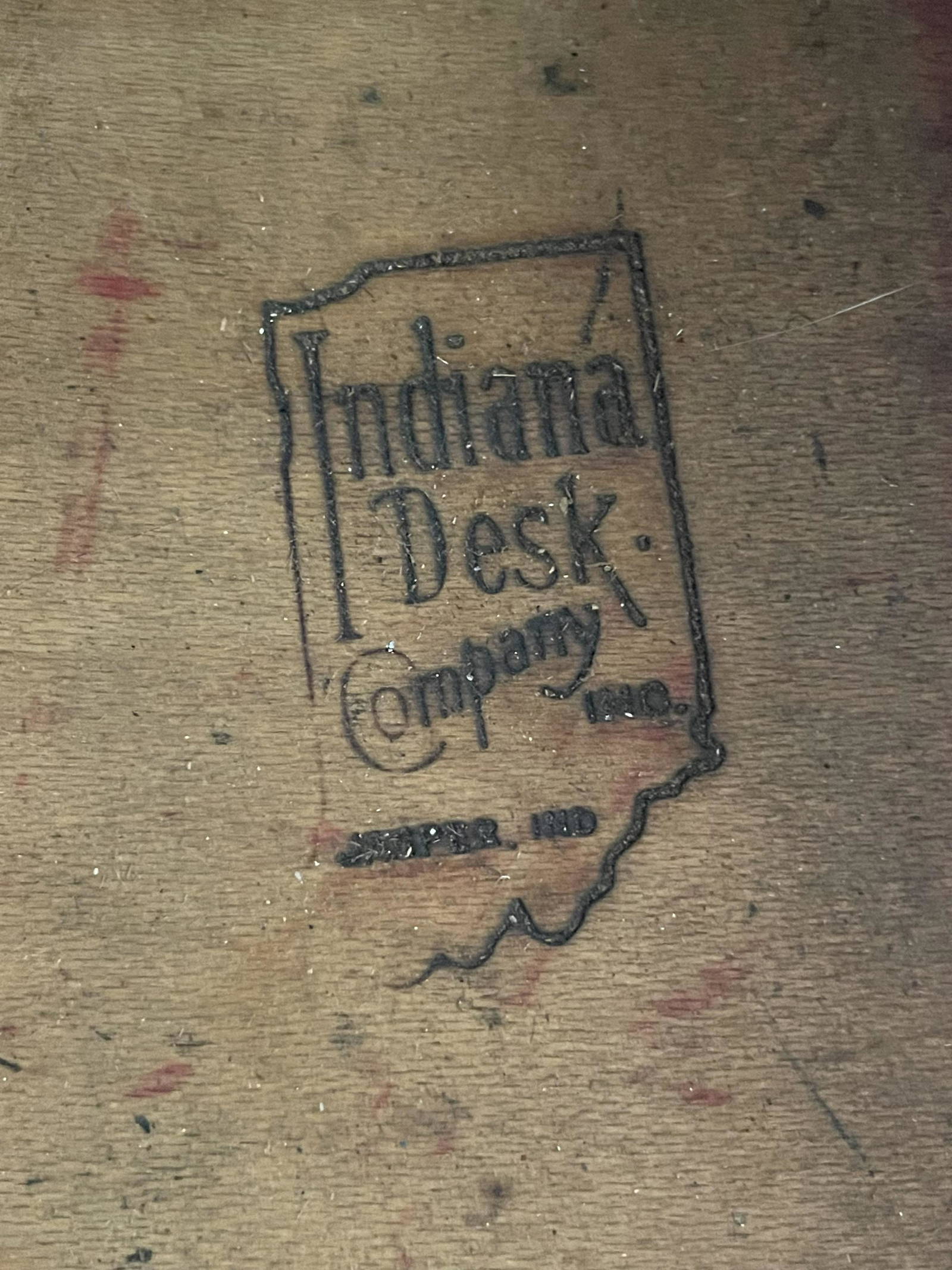 4 Drawer Desk By Indiana Desk Co. Auction