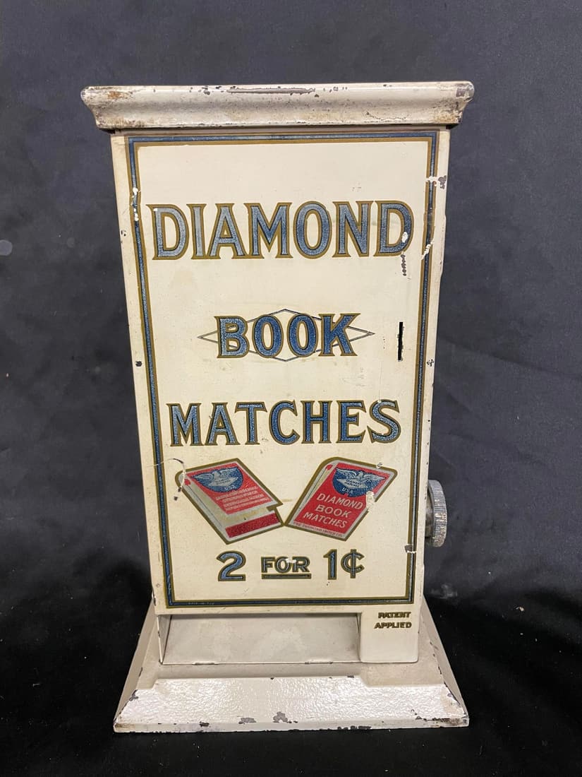 Diamond Book Matches Dispenser W/ K-mart Matchbooks Auction