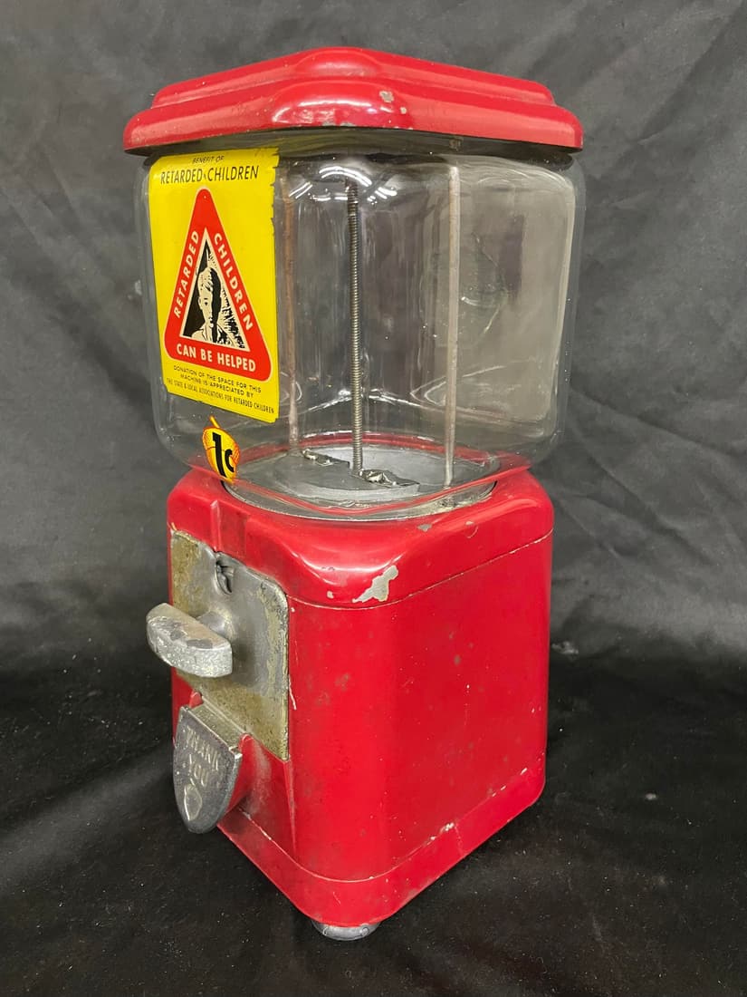 Antique Penny Gumball Machine Auction