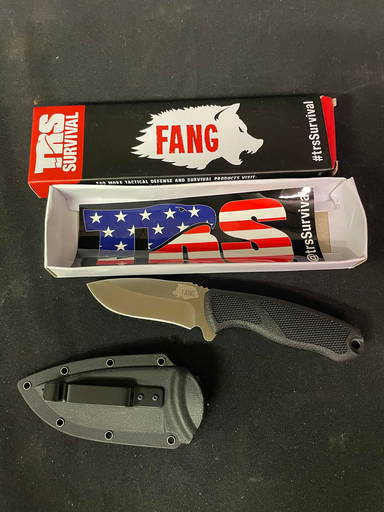 Trs Survival Fang Tactical Knife W/ Sheath In Box