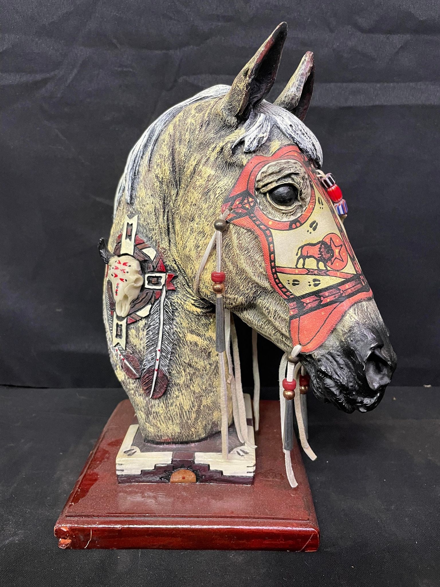 Native American Spirit Horse Statue