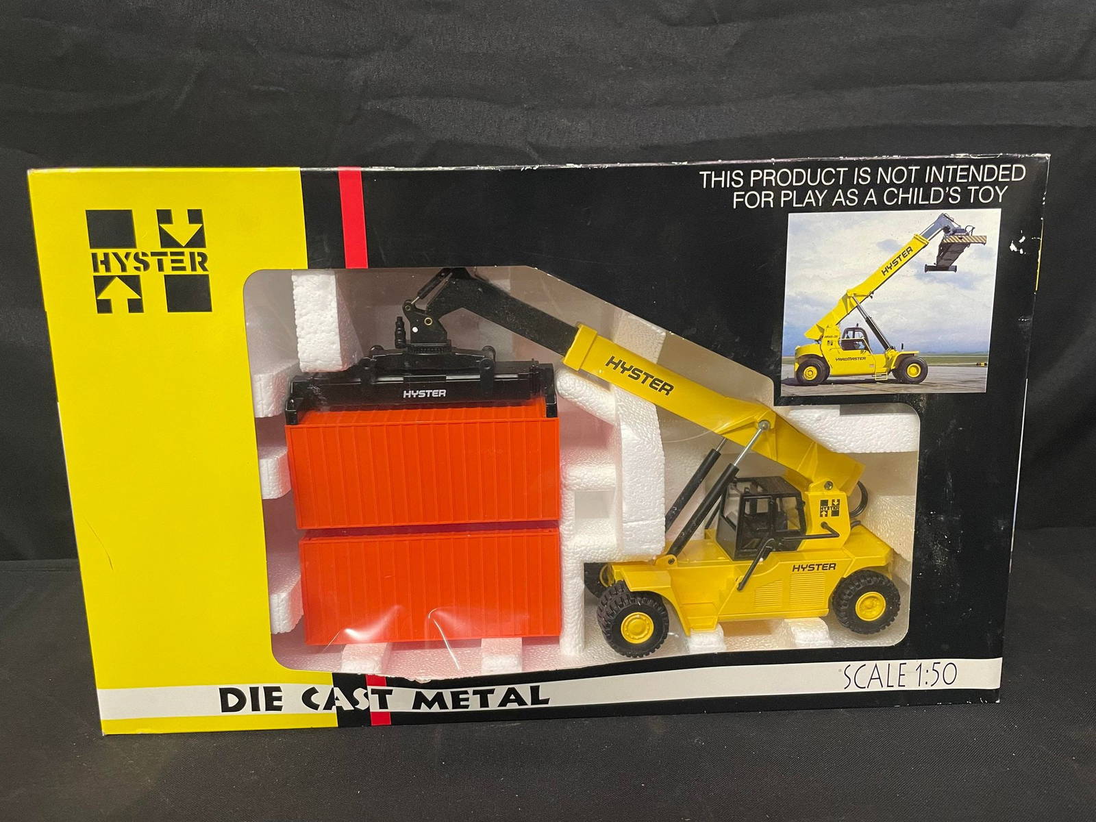 Hyster Scale Model, Reach Stacker W/ Containers Auction