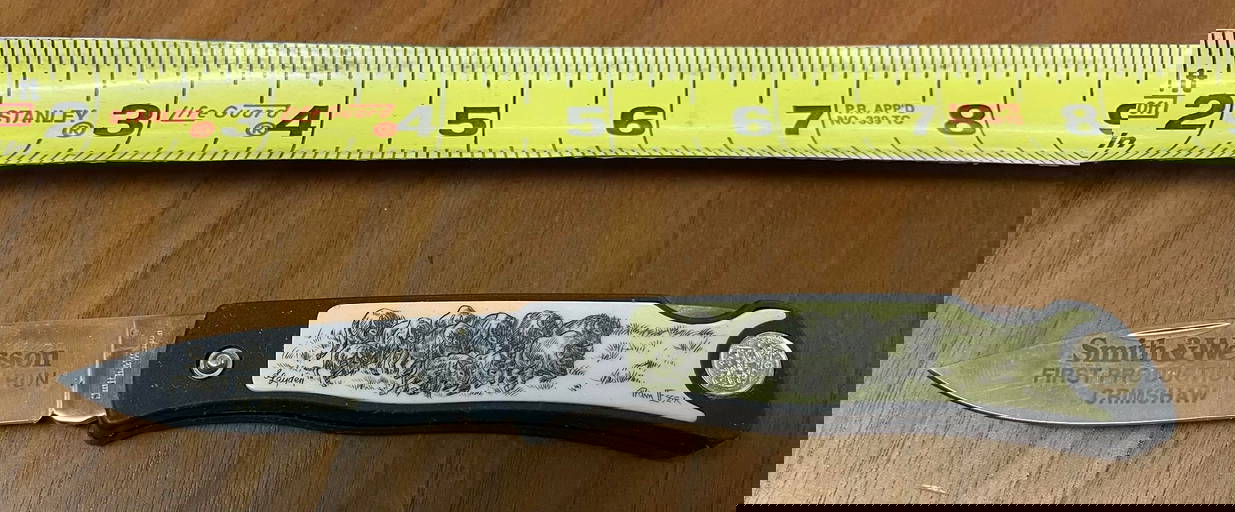 Smith And Wesson Buffalo Knife, First Production Run, Crimshaw. Marked ...