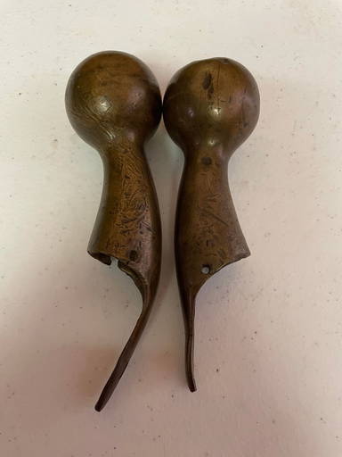 Antique Harness Horse Hames Brass Ball Knob