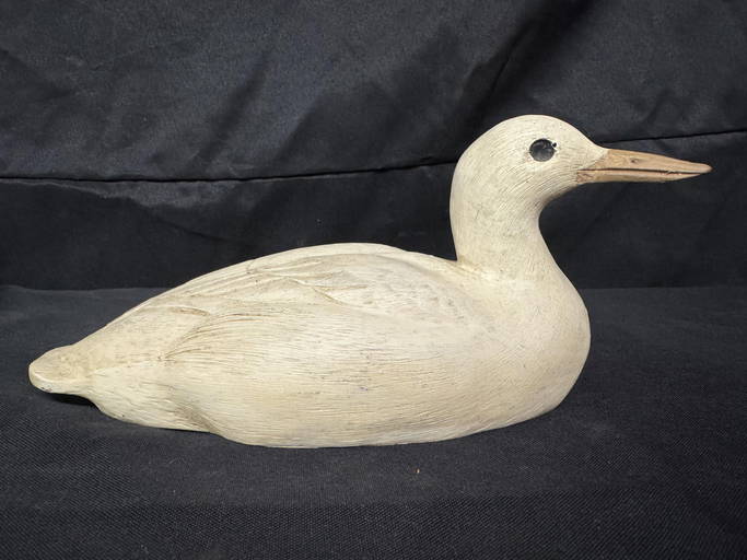 Wooden Carved Duck Decoy Signed Joe Revello