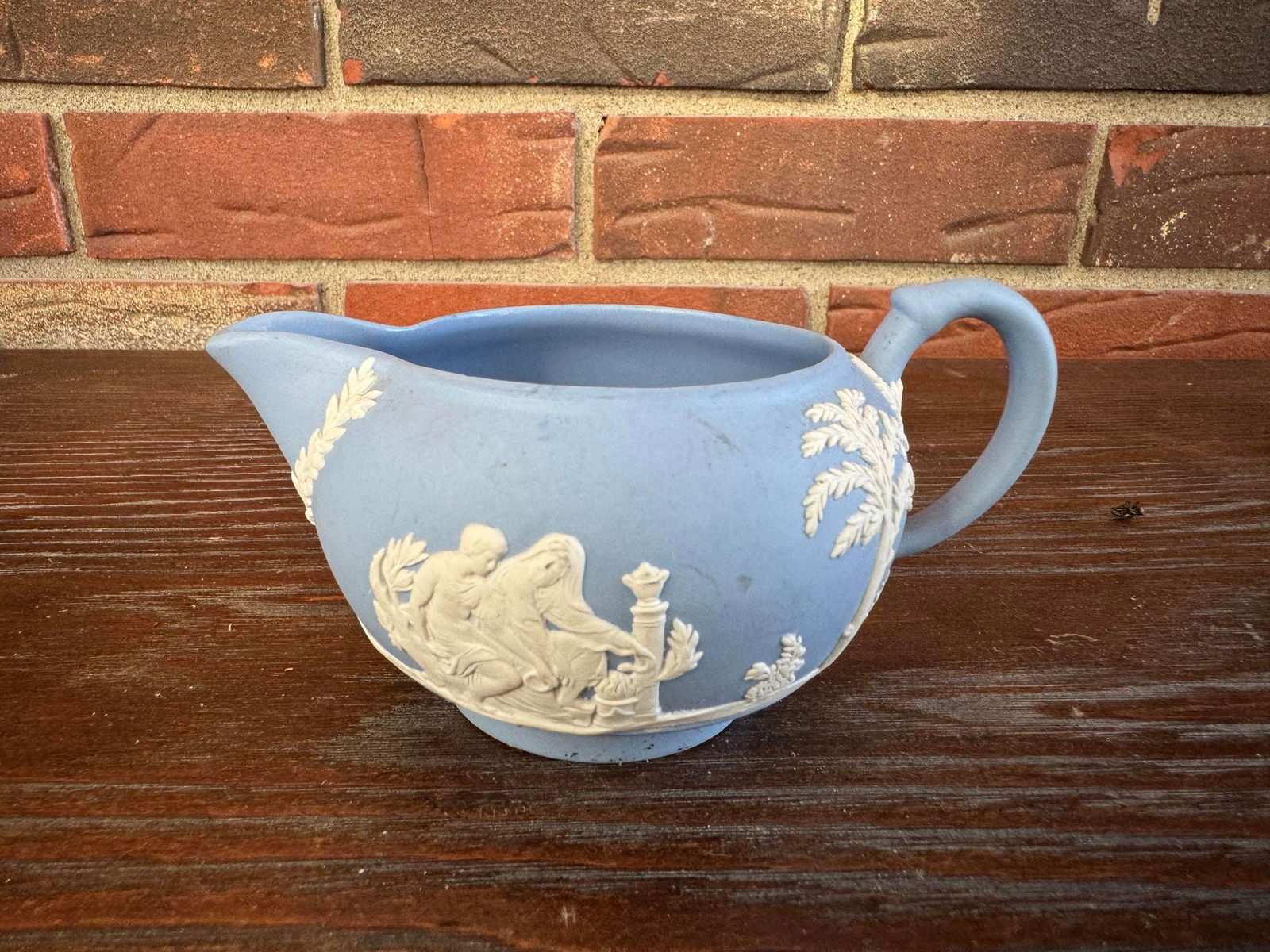 Wedgwood Jasperware Blue And White Creamer Auction