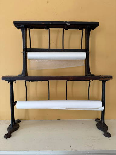 Antique Two Tier General Store Paper Roll Cutter